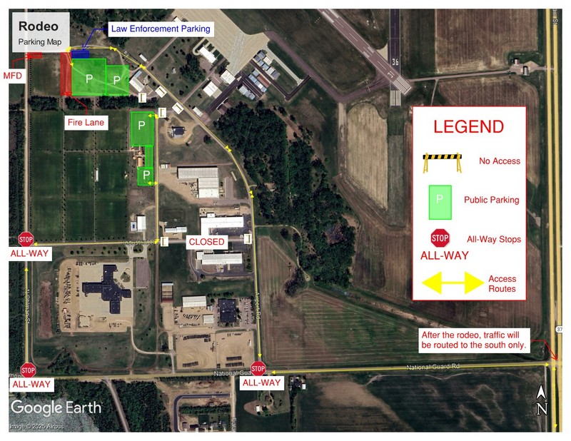 Rodeo Parking Map